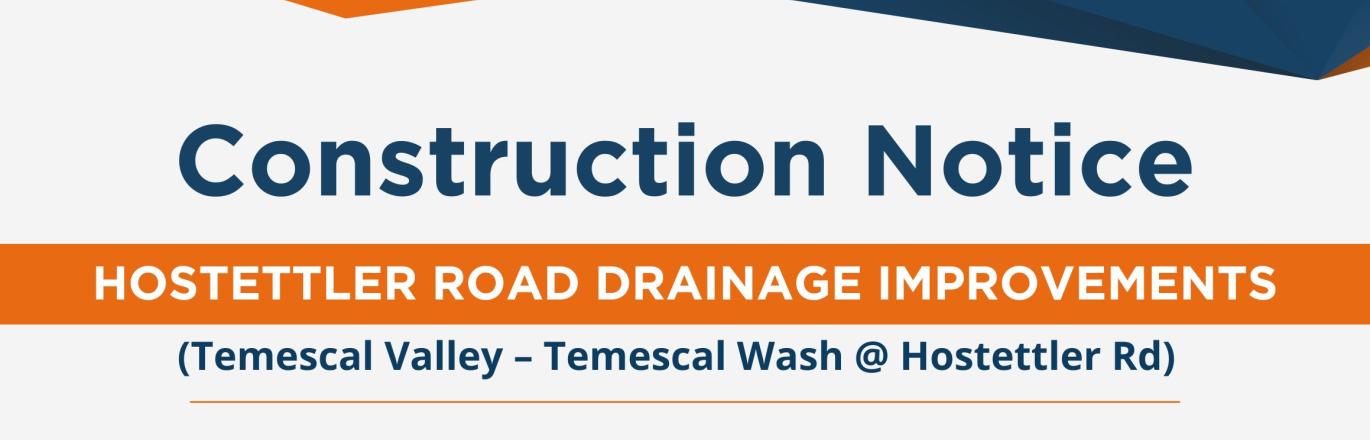 Construction Notice - Hostettler Road Drainage Improvements | County of ...